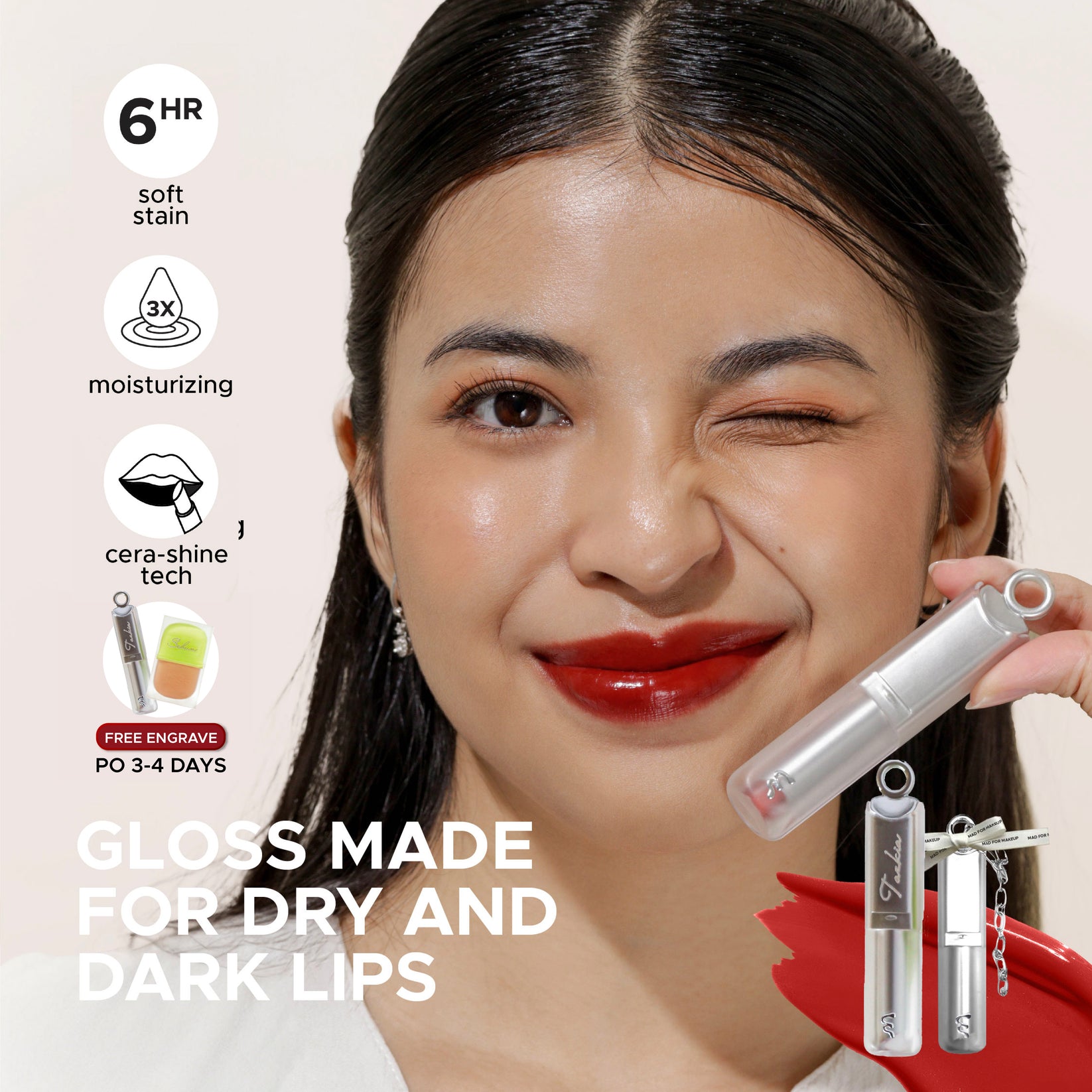 Ink Like Air Glasstick - Glossbalm for Dark & Dry Lips – Mad.